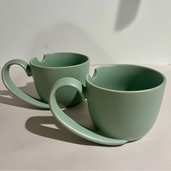 Crofton | Dining | Elegant Crofton Green Ceramic Mugs | Poshmark